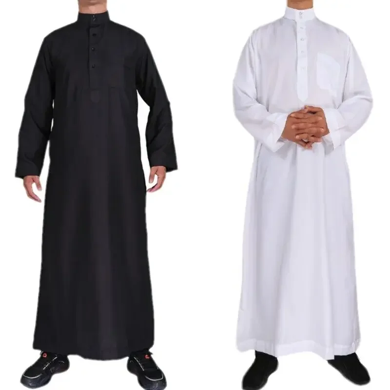 Turkey-Long-Sleeve-Robe-Dubai-Abaya-Arab-Men-Clothing-Islamic-Kaftan ...