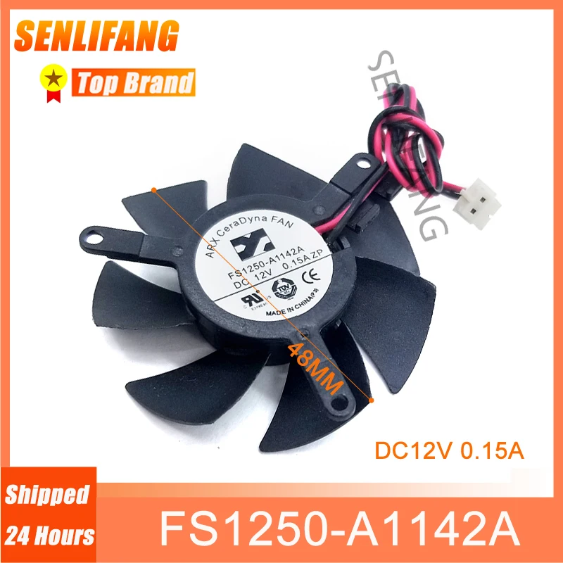 DC12V Graphics Card Cooling Fan FS1250-A1142A FS1250A1342A For ARX 0 ...