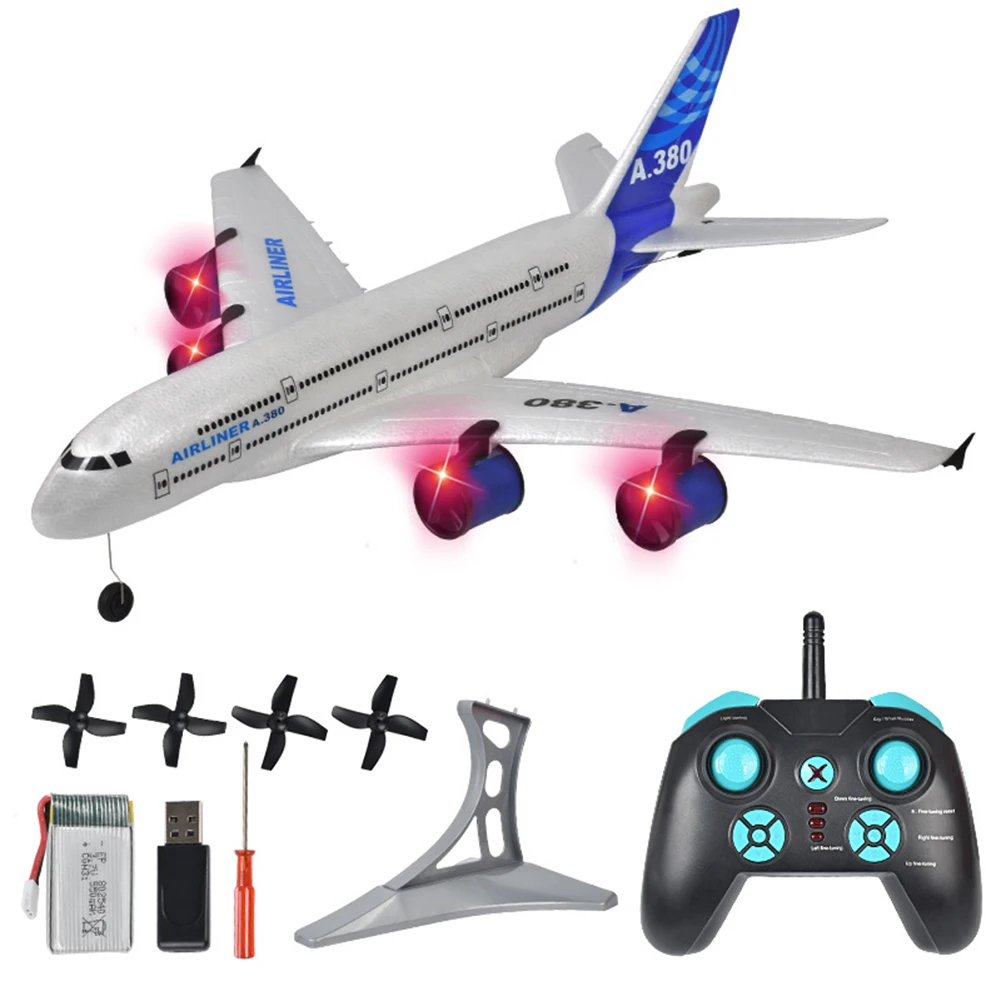Airbus-A380-747-RC-Aircraft-2-4G-3CH-Fixed-Wing-Remote-Control-Airplane ...