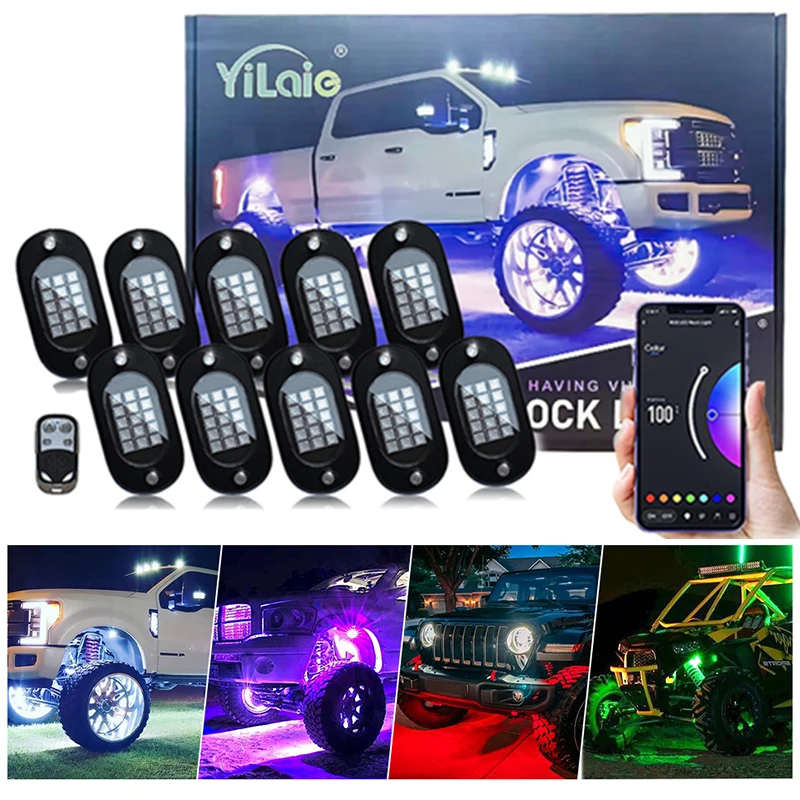 Rock-Lights-Trail-Rig-Light-RGB-Led-Neon-Underbody-Underglow-App ...