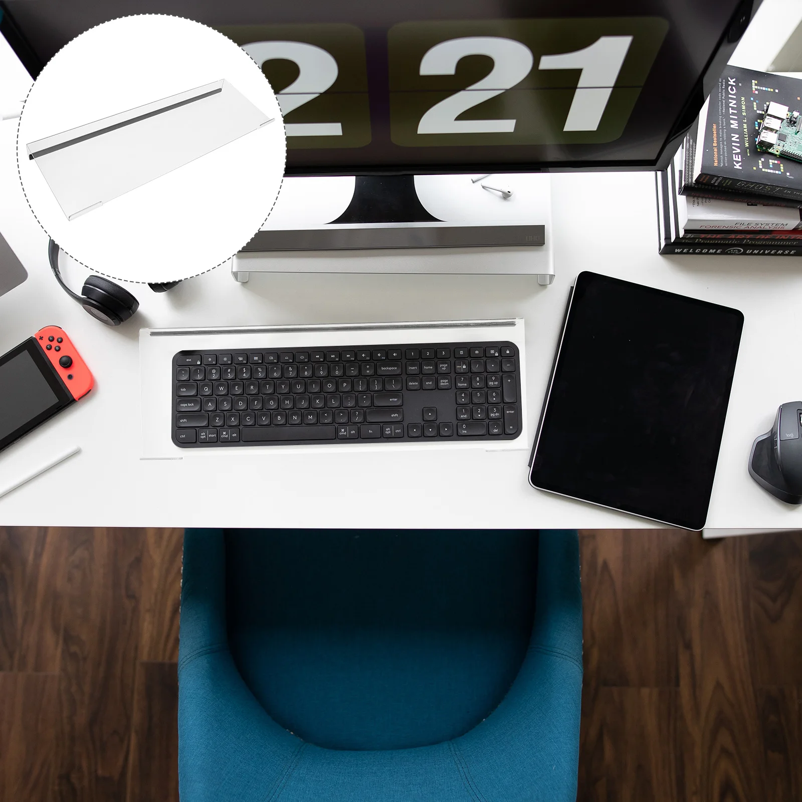 Tilted Computer Keyboard Stand Keyboard Tray Holder for Easy Ergonomic ...