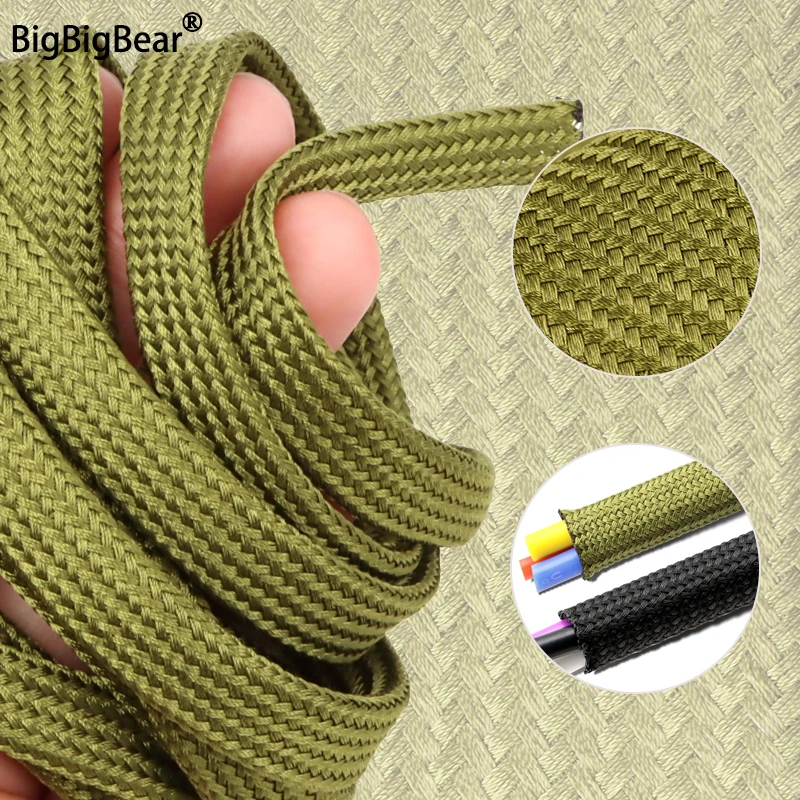 5~50m Braided Expandable Polyamide Cable Sleeve 2.5mm - 60mm Nylon ...