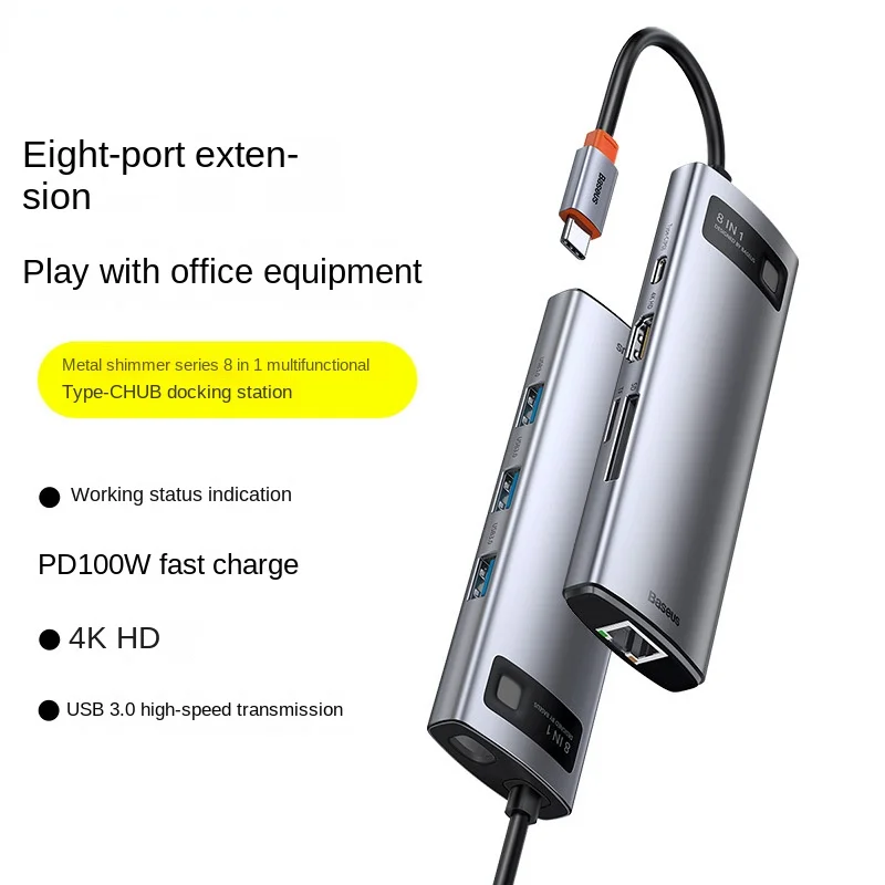 USB-C-HUB-USB-To-Multi-HDMI-compatible-USB-3-0-RJ45-Carder-Reader-OTG ...