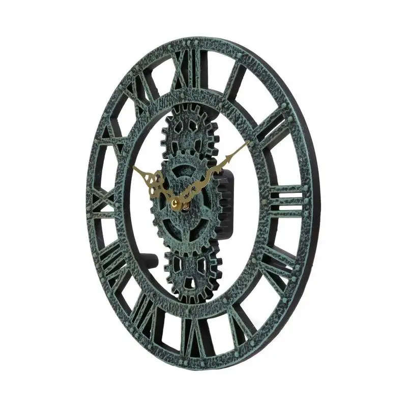 Industrial-Gear-Wall-Clock-Decorative-Retro-Wall-Clock-Industrial-Age ...