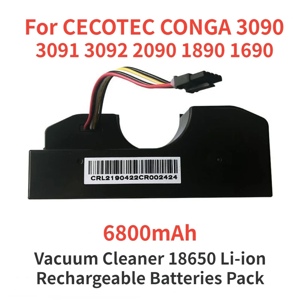 100-Original-6800mAh-Vacuum-Battery-for-CECOTEC-CONGA-3090-CONGA-3092 ...
