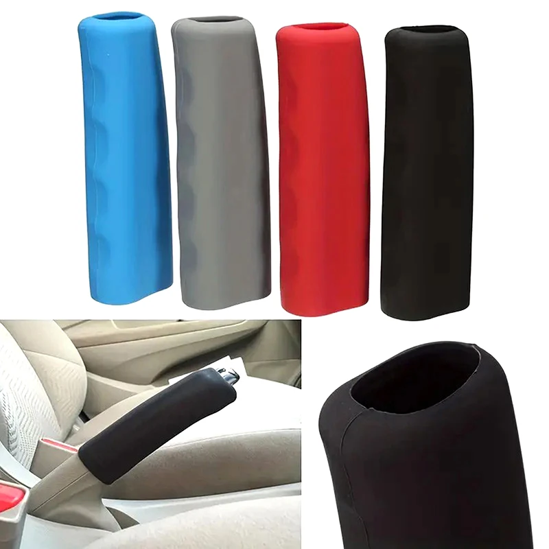 Hand-Brake-Set-Universal-Car-Handbrake-Sleeve-Silicone-Cover-Anti-Skid ...