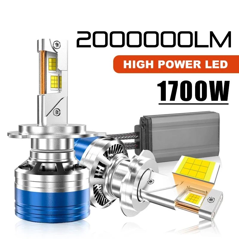 Carro-LED-farol-de-alta-pot-ncia-l-mpada-Turbo-H7-H4-H11-farol-Canbus ...