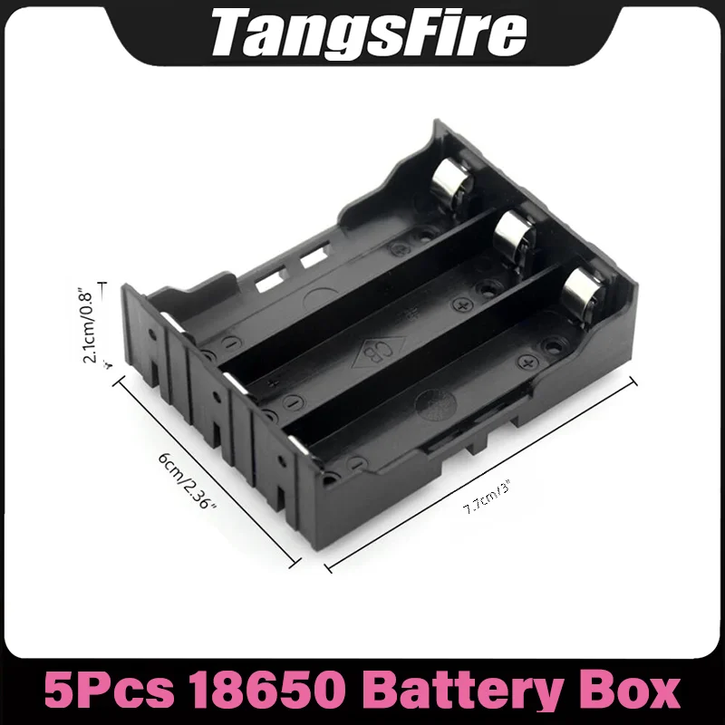 New-5Pcs-3Card-Slots-Battery-box-18650-Battery-Holder-3-7V-Case-for ...