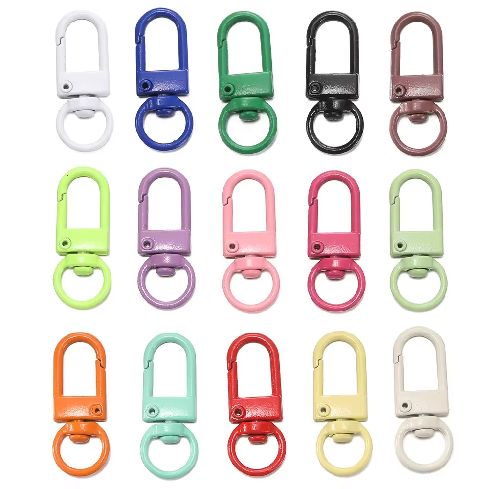 10Pcs-Lot-Colorful-Alloy-Snap-Lobster-Clasp-Hooks-Keychain-Findings-for ...