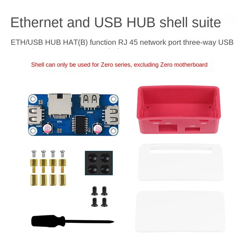 Waveshare-USB-Hub-Expansion-Board-Case-Kit-for-Raspberry-Pi-Zero-Zero-W ...