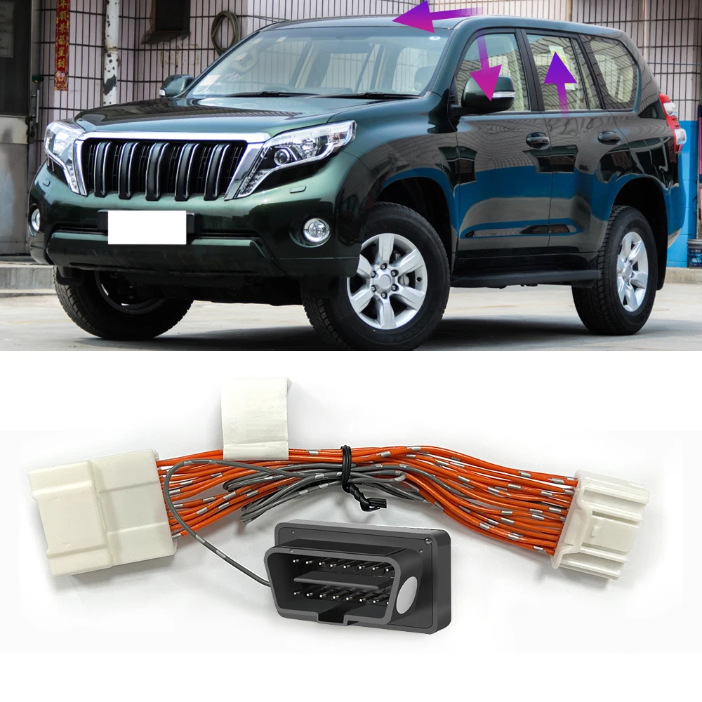 For-Toyota-Prado-2010-2017-Car-OBDII-Auto-Power-Window-Closer-Open ...
