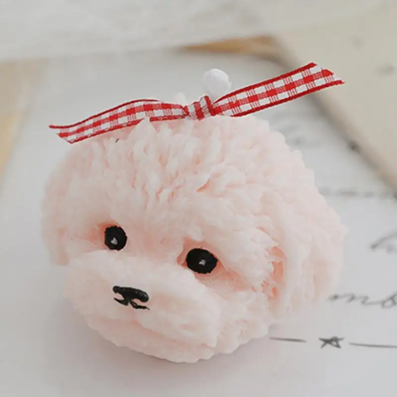 Animal Shaped Candles Cute Dog Head Soy Wax Decorative Candle Rose ...