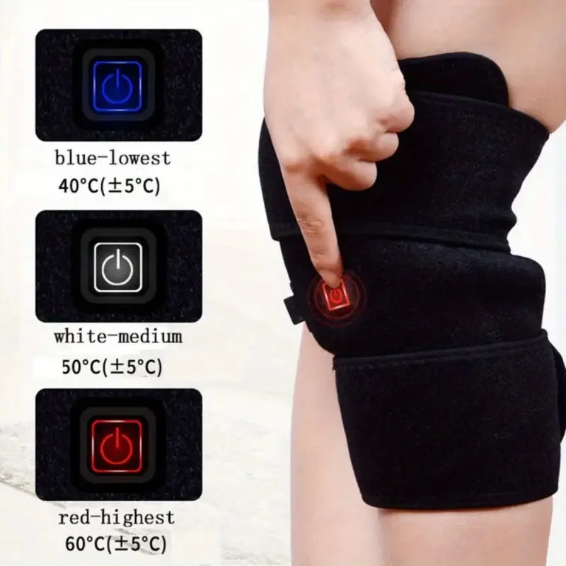 Electric-Knee-Heating-Pad-USB-Heated-Knee-Brace-Support-for-Arthritis ...