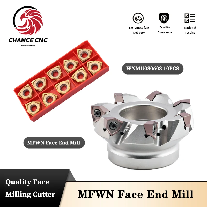 Milling Cutter Flat Roughing | Milling Cutter Square | Insert Face Mill ...