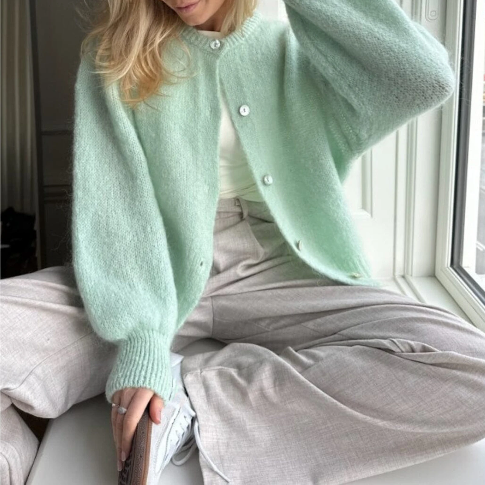 Women-Cardigans-Autumn-Winter-2024-Single-Breasted-O-neck-Knitted ...