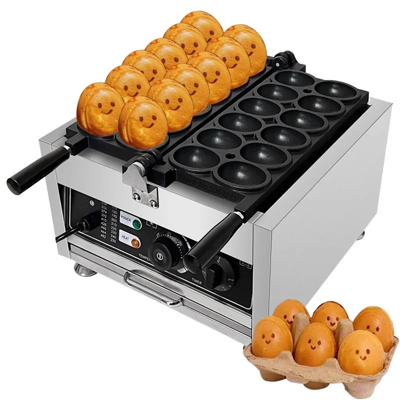 110V-220V-Waffle-Machine-Commercial-12-Holes-Egg-Shape-Pastry-Baking ...