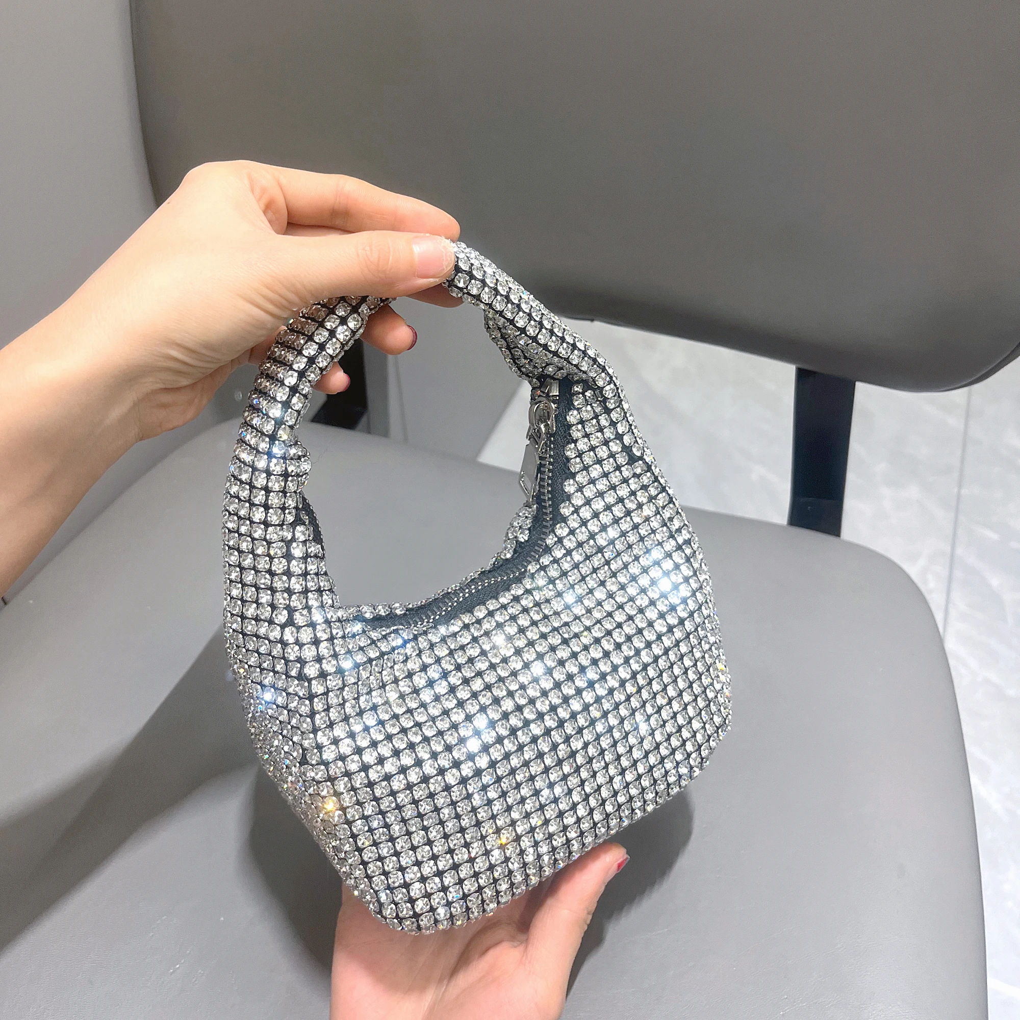 Shiny-Crystal-Clutch-purse-rhinestone-Handmade-purses-and-handbags ...