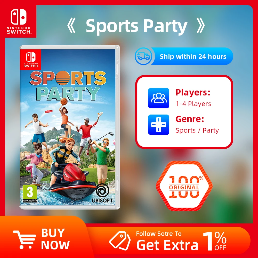 Nintendo-Switch-Game-Deals-Sports-Party-cartucho-f-sico-para-juegos ...