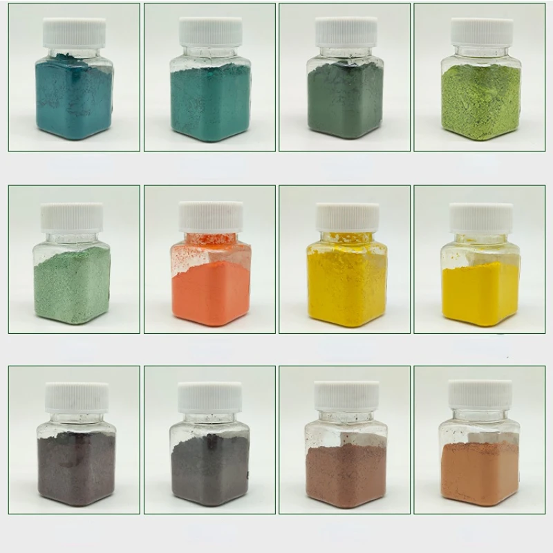12colors Ceramic Underglaze Color Powders Set Medium Temperature ...