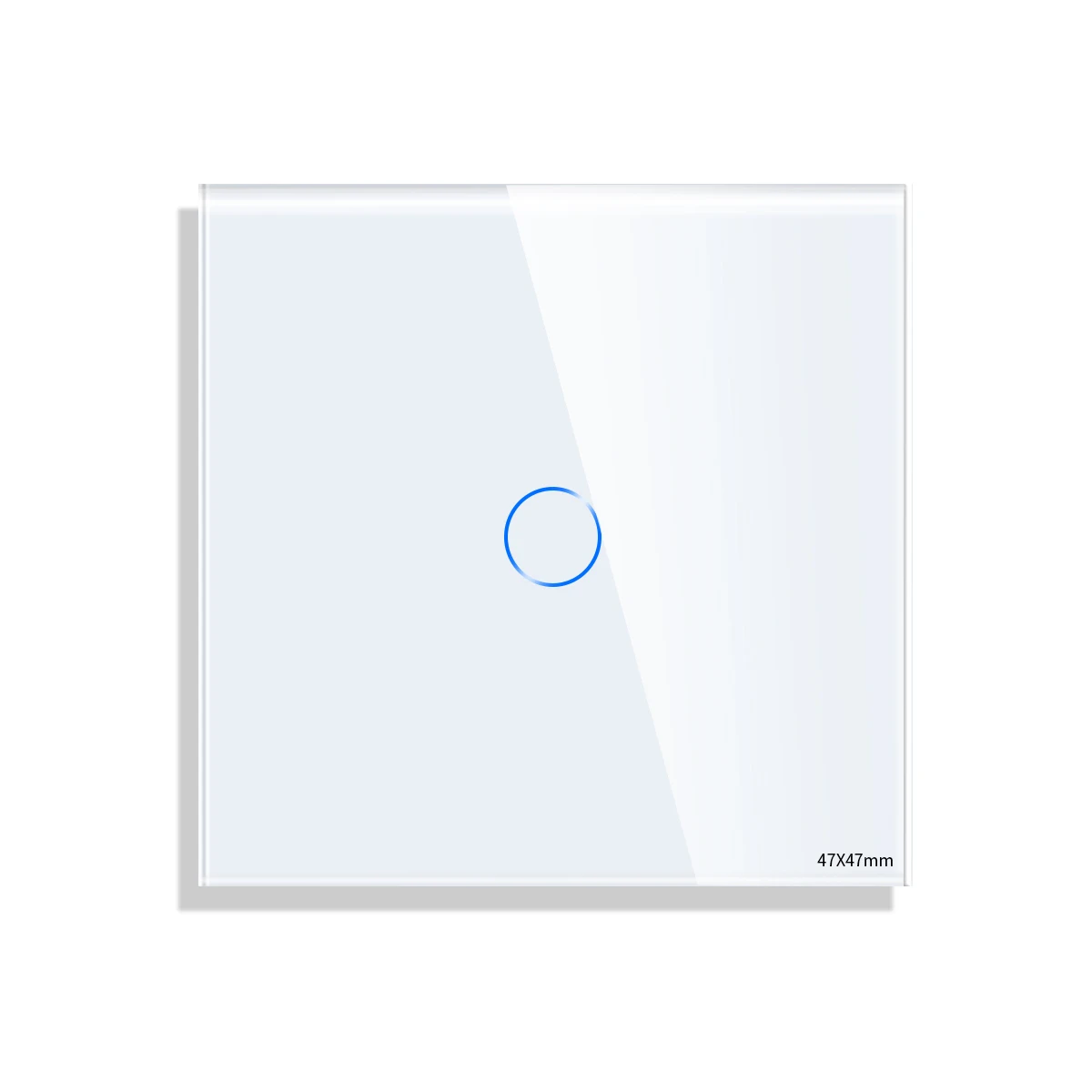Prise,47mm panel dimmer--interrupteur mural série DIY, panneau en verre ...