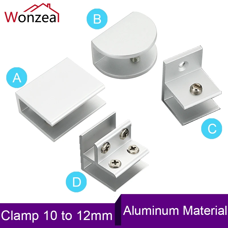 One-Piece-Glass-Clamp-10-12mm-Glass-Board-Double-Sides-90-Degrees-L ...