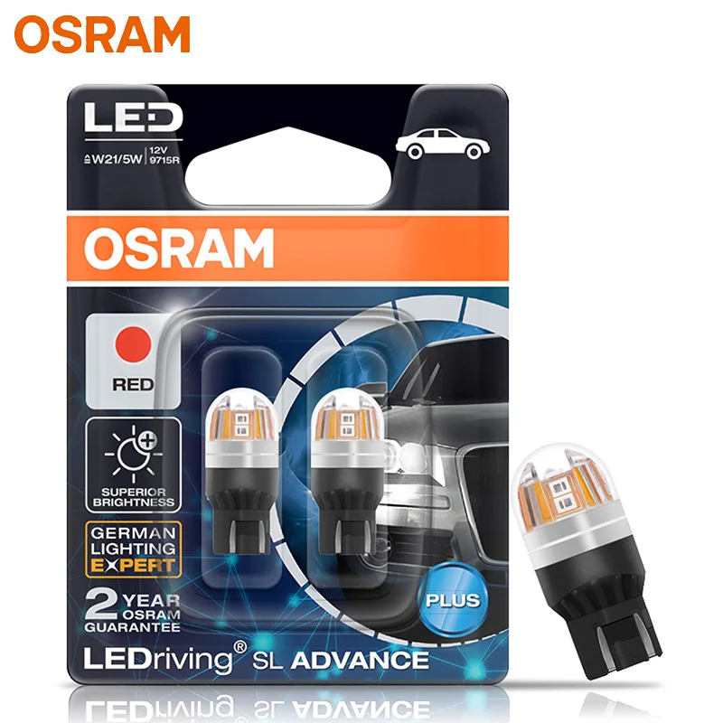 OSRAM-LEDriving-SL-Advance-LED-T20-W21-5W-7443-Red-Color-Two-Contacts ...