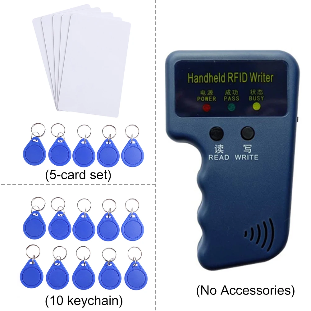 125KHz RFID Copier Handheld Key Tag Card Copier Cloner Portable ID ...