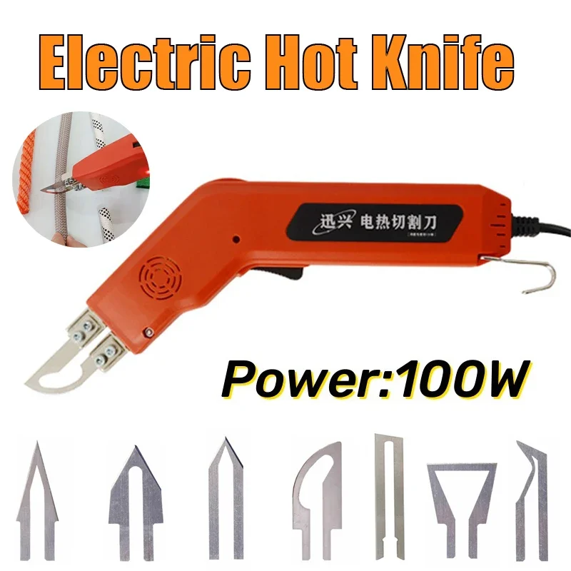 Electric-Hot-Knife-Thermal-Cutter-Hand-Held-100W-Cutter-Foam-Cutting ...