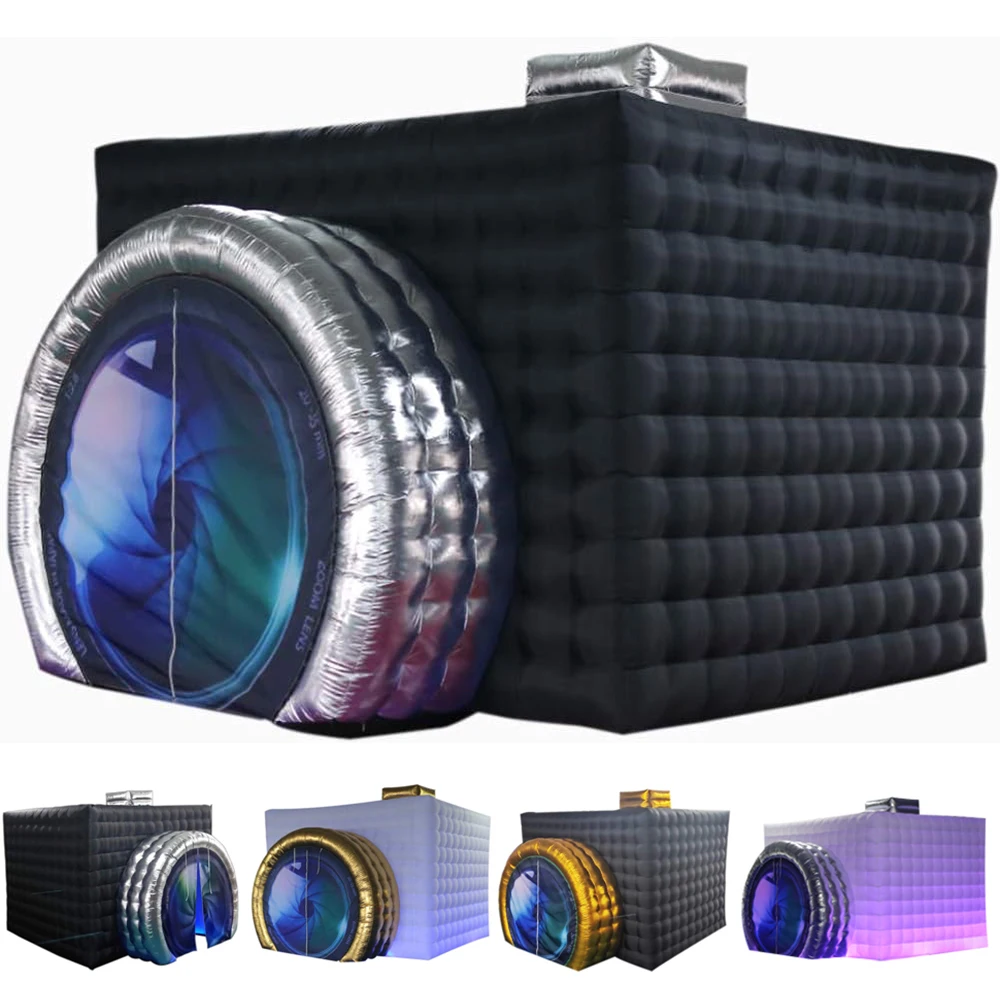 Fotomat-n-inflable-con-forma-de-c-mara-tienda-de-cubo-inflable-con ...