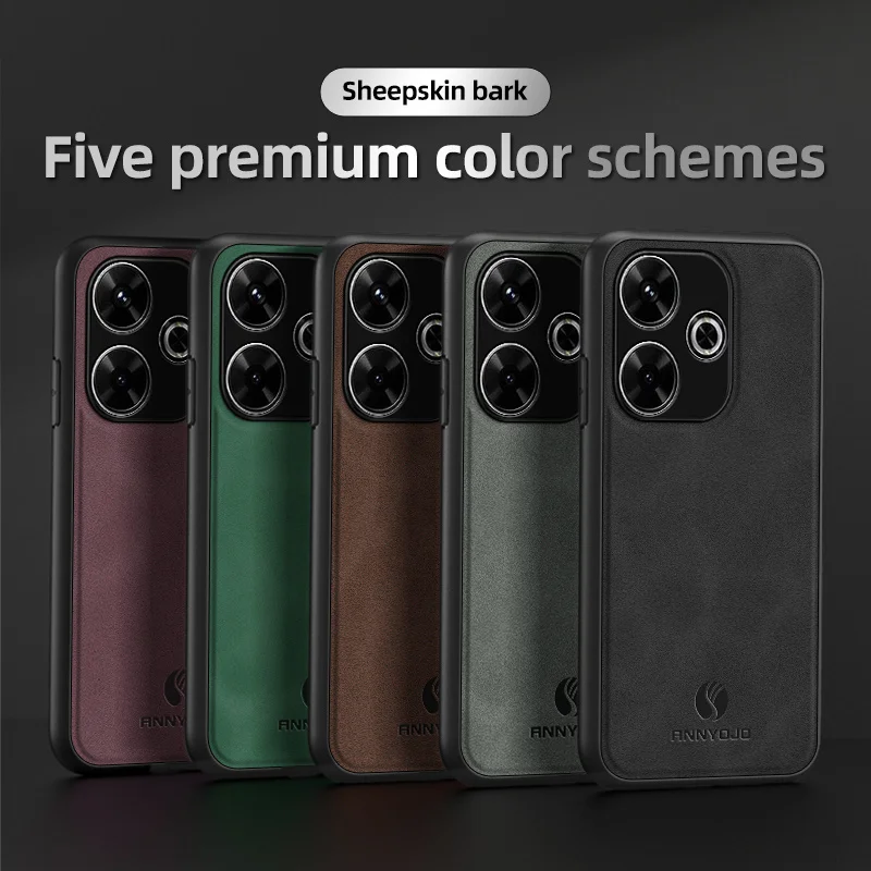 For Xiaomi Redmi 13 4G Case Built-in Magnet Plate PU Leather Surface ...