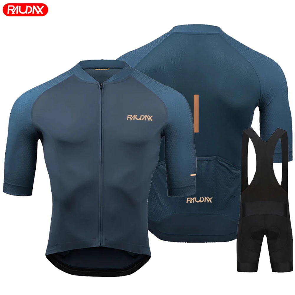 Raudax-Team-2024-Men-Summer-Short-Sleeve-Cycling-Jersey-Set-MTB-Maillot ...
