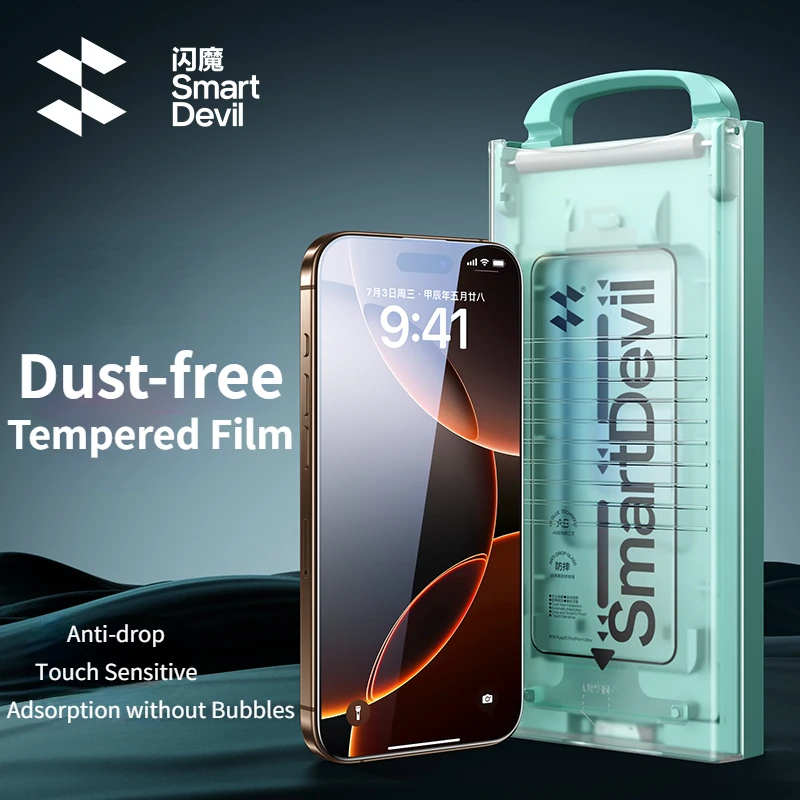 SmartDevil-Tempered-Glass-Film-for-iPhone-16-ProMax-16Pro-Dust-free ...