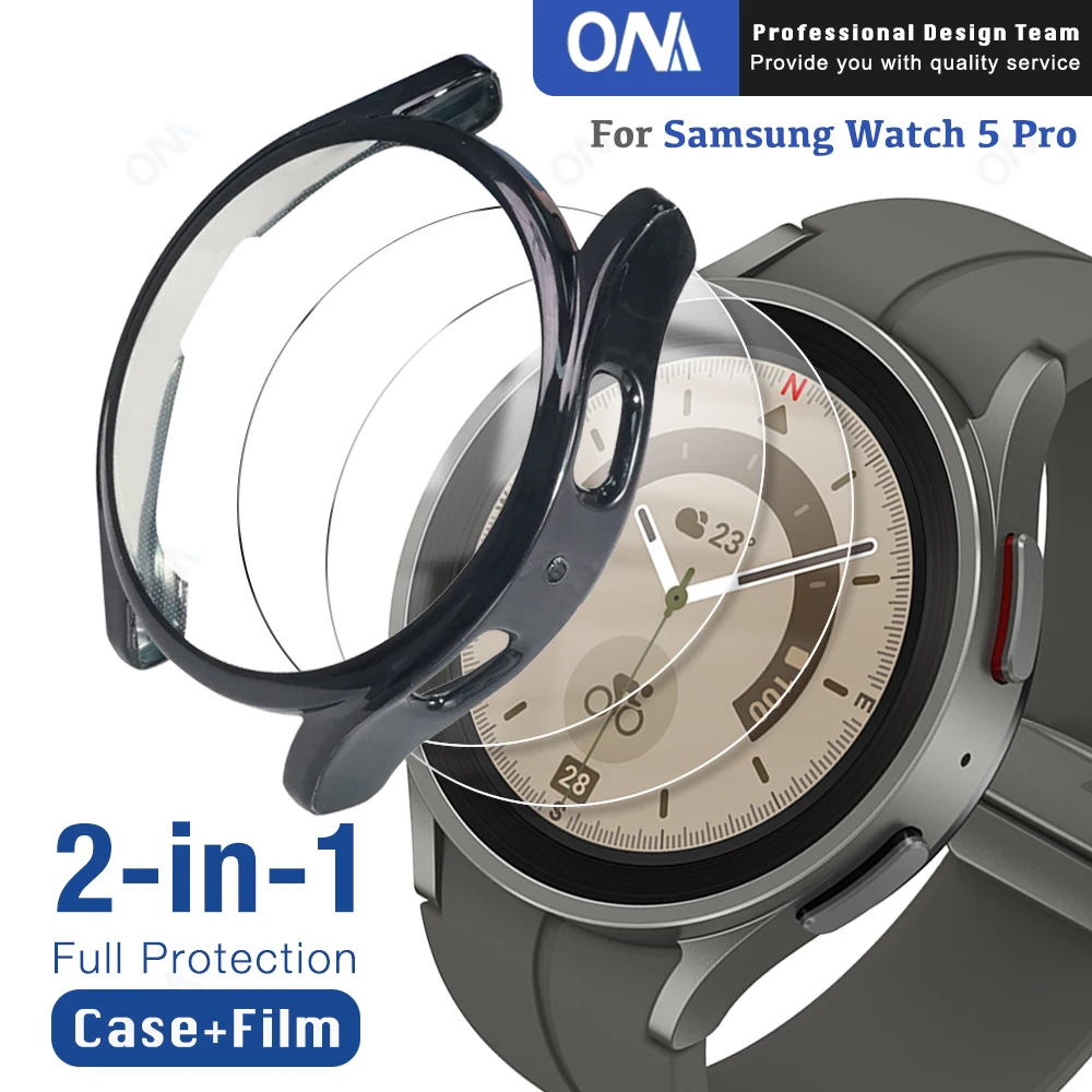2-IN-1-Protective-Case-Screen-Protector-for-Samsung-Galaxy-Watch-5-Pro ...