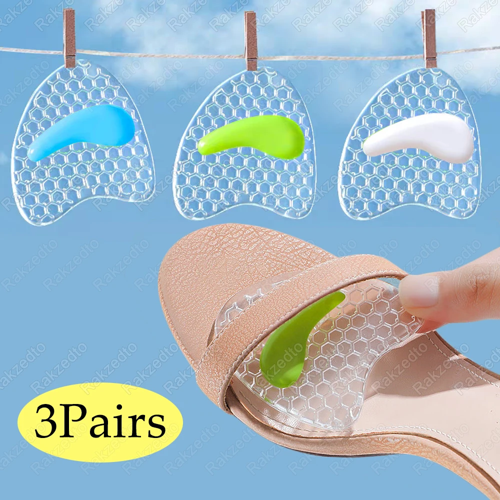6pcs-Silicone-Shoe-Pads-for-Women-Shoes-Inserts-Non-Slip-Gel-Forefoot ...