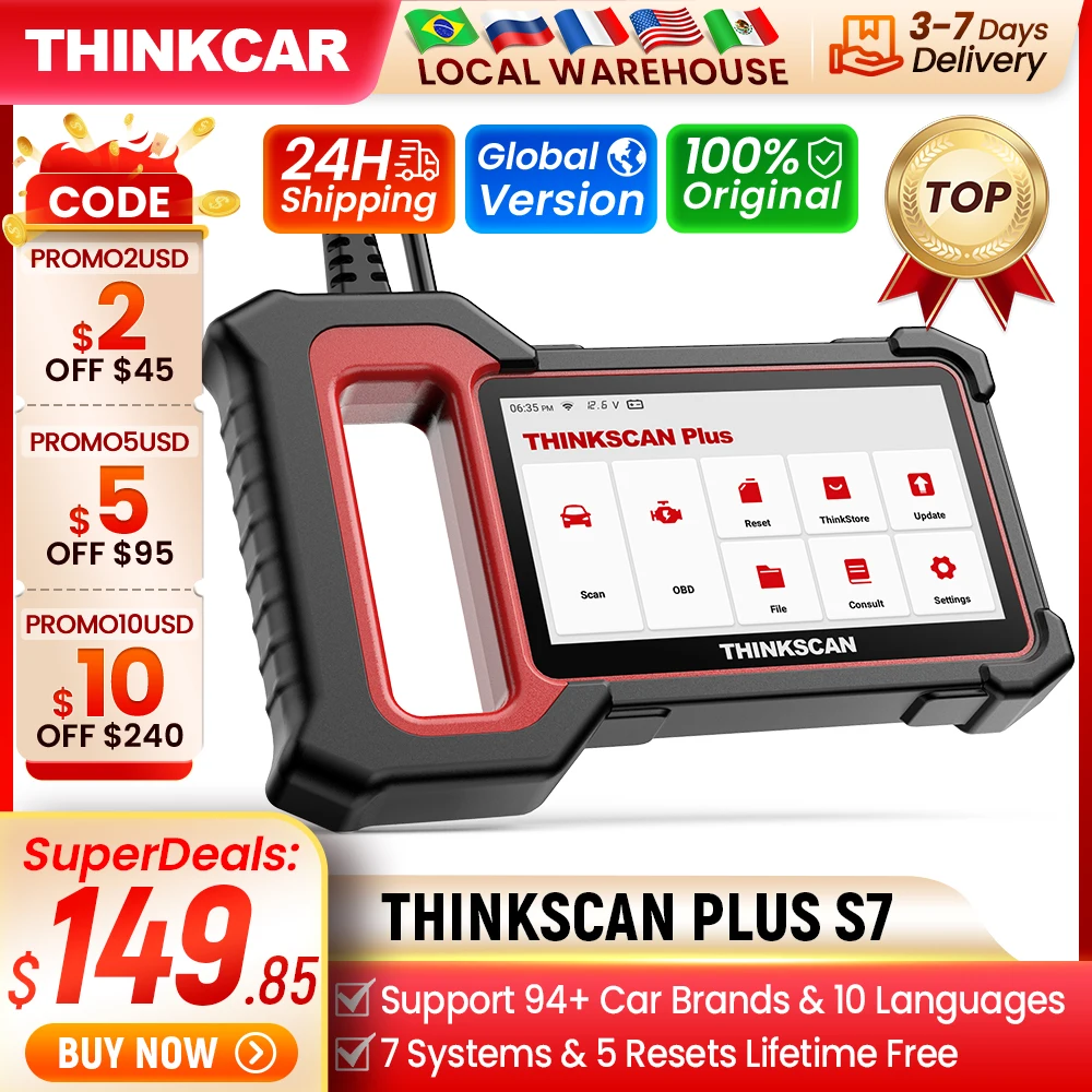 THINKCAR-Thinkscan-Plus-S7-OBD2-esc-ner-profesional-lector-de-c-digo ...