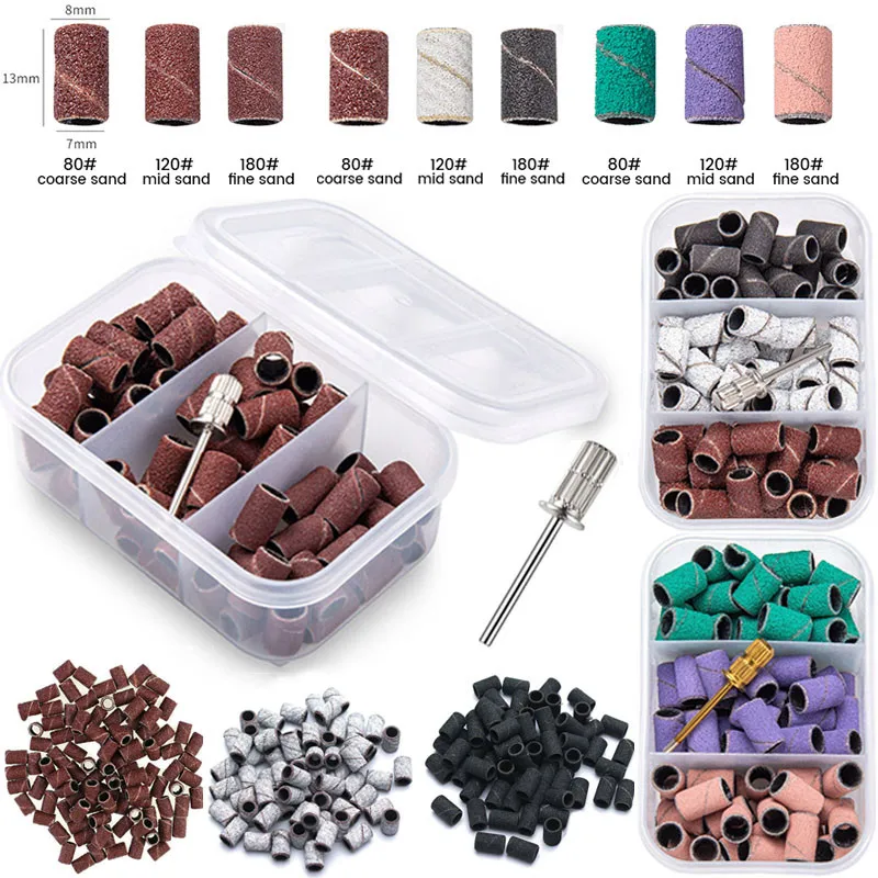 76-100pcs-Mounted-Cylindrical-Grinding-Heads-Abrasive-Sleeves-Sanding ...