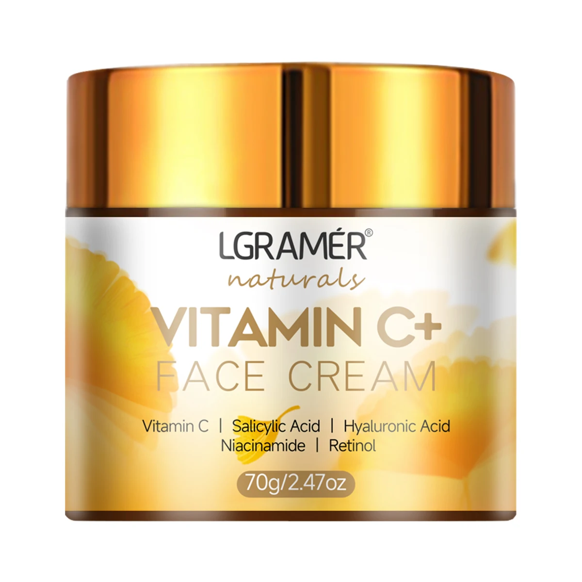 Crema facial con vitamina C, retinol, suavizante, antiarrugas, hidratante, reafirmante ...