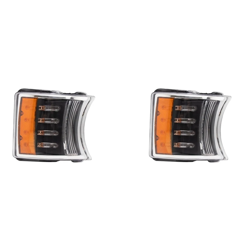 2X Front DRL LED Corner Light Turn Signal Light 1949898 2442639 For ...