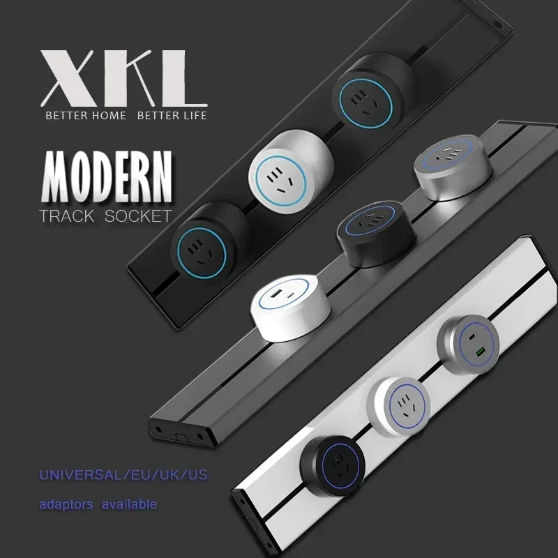 MODERN-Track-Socket-Rail-Wall-Mounted-Movable-Sockets-High-End-Home ...