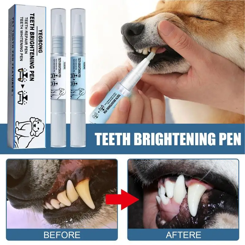 Animais-de-estima-o-Dog-Teeth-Pen-Limpeza-Mau-H-lito-Plantas-Naturais-T ...