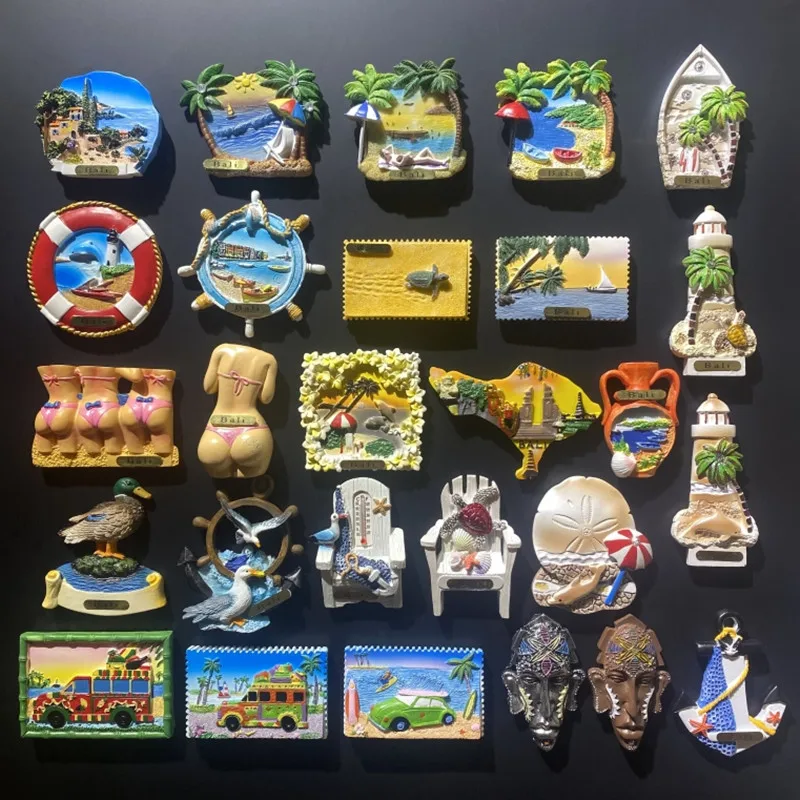 Asia-Indonesia-Bali-Tourist-Souvenir-Fridge-Magnets-Decoration-Articles ...