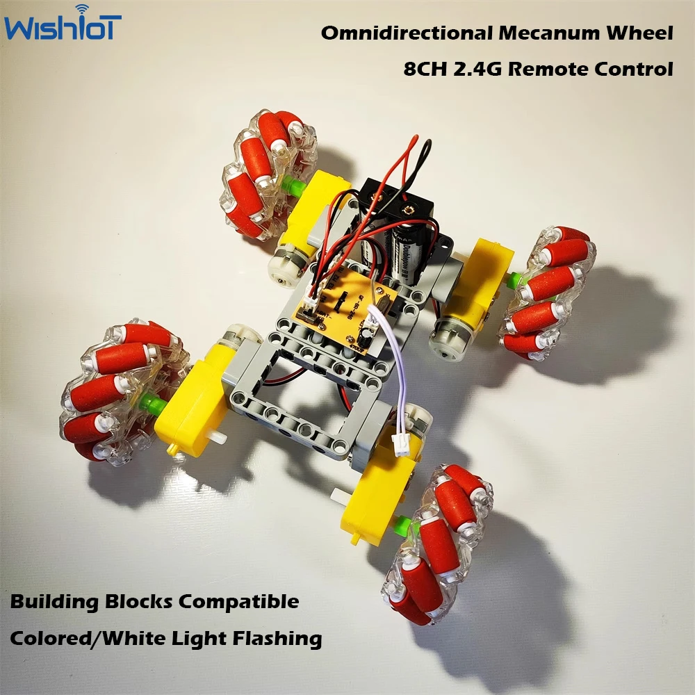 Mecanum-Wheel-8CH-2-4G-Remote-Control-Drive-Car-Model-TT-Motor-Color ...