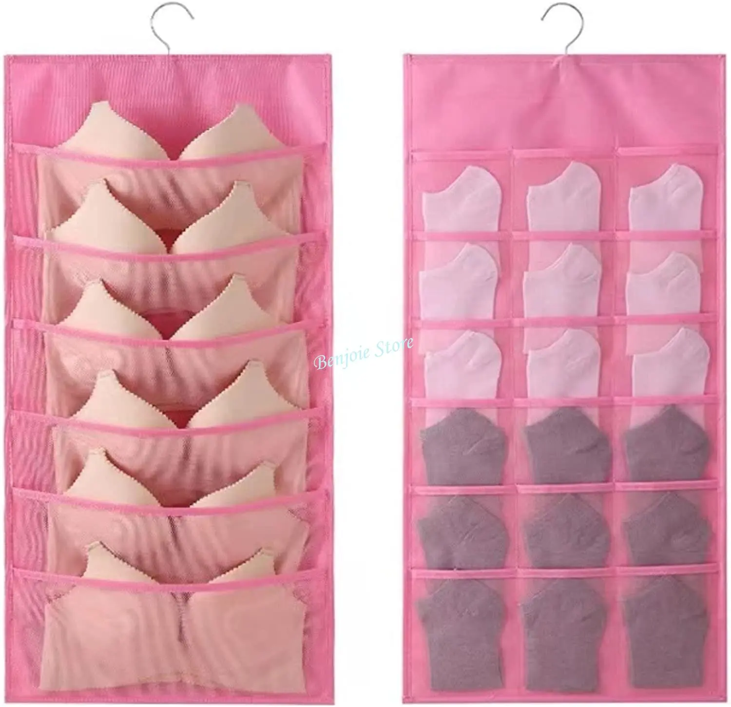 Underwear Bra Storage Bag Foldable Bra Hanger Storage Organizer Double ...