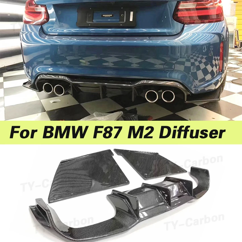 Carbon Fiber Car Racing Rear Bumper Diffuser Lip Spoiler For Bmw 2 ...