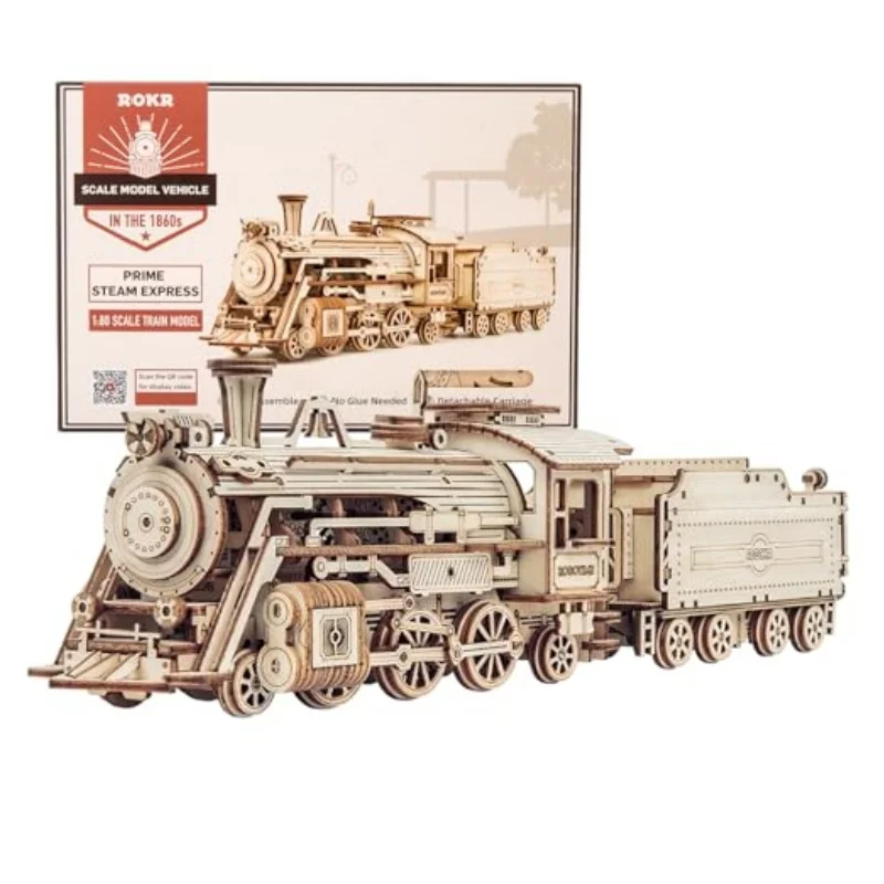 Robotime-Steam-Train-3D-Puzzle-Wooden-Model-Kits-Self-Assembly ...