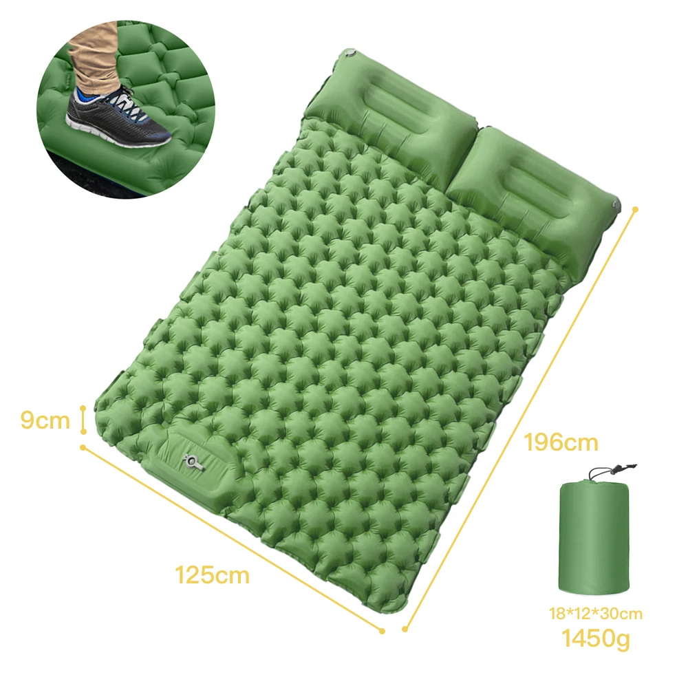 Double-size-Super-comfortable-Outdoor-Camping-Sleeping-Pad-Inflatable ...