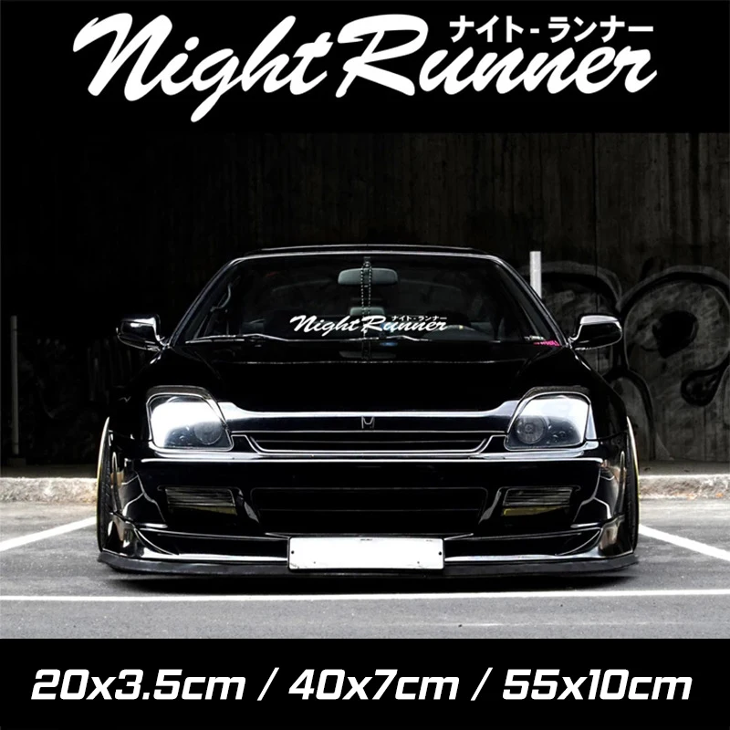 Night-Runner-HellaFlush-Style-Racing-windshield-Decal-Reflective-Car ...