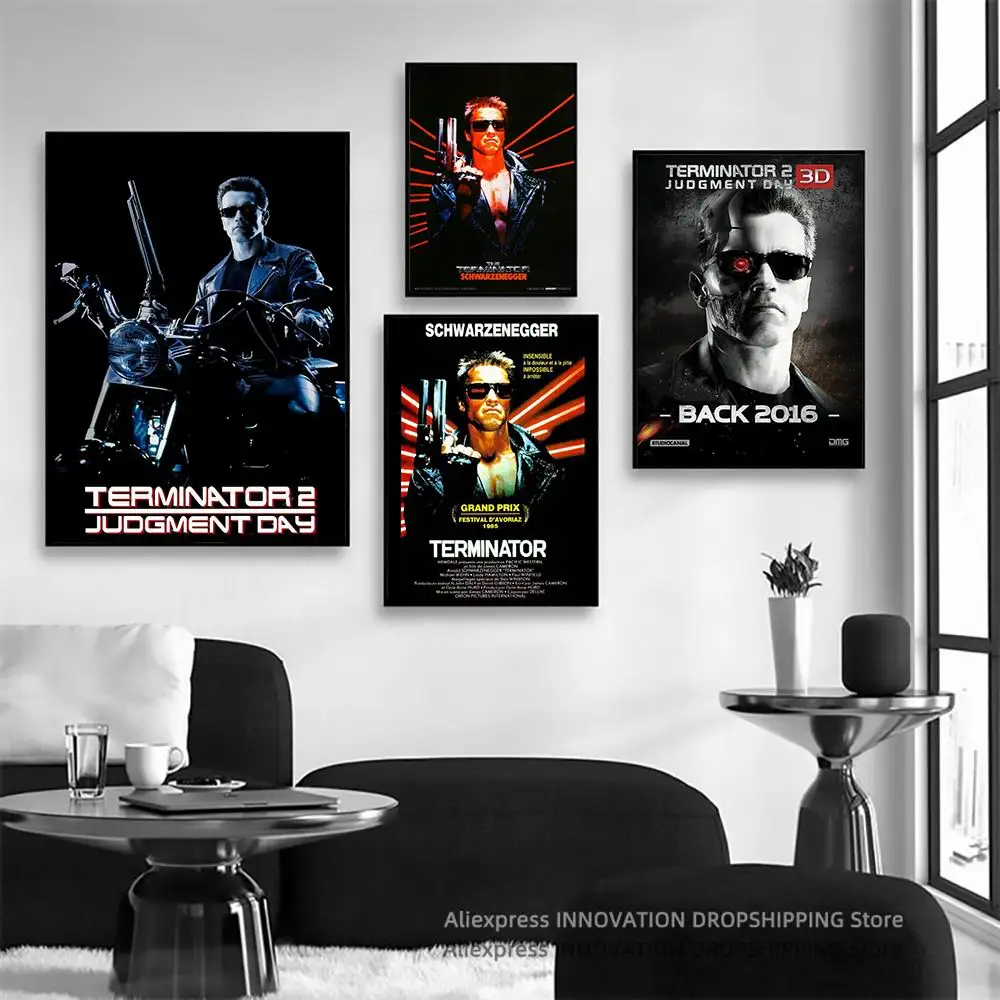 The-Terminator-Movie-Tv-Play-Serial-Star-Celebrity-Canvas-Painting ...