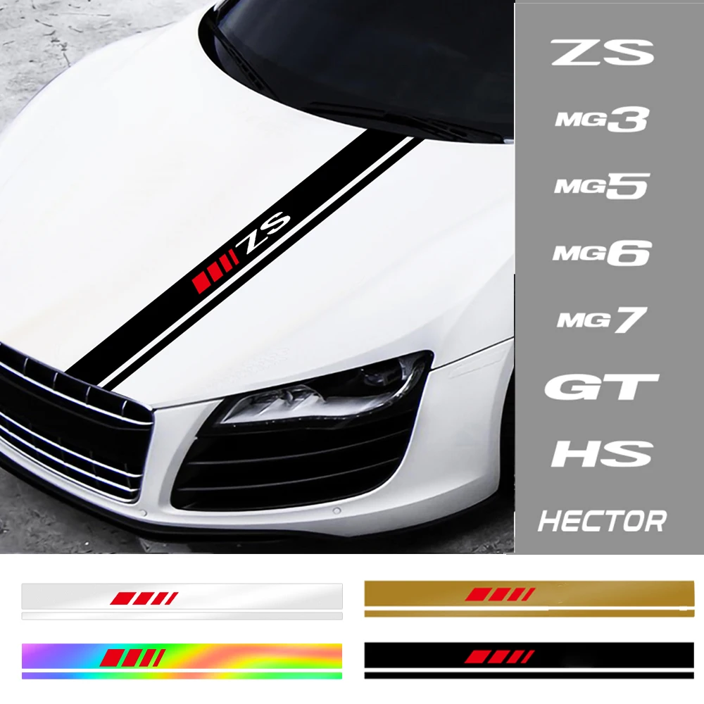 Car Body Stickers Hood Stripes Decals Engine Covers Decoration ...