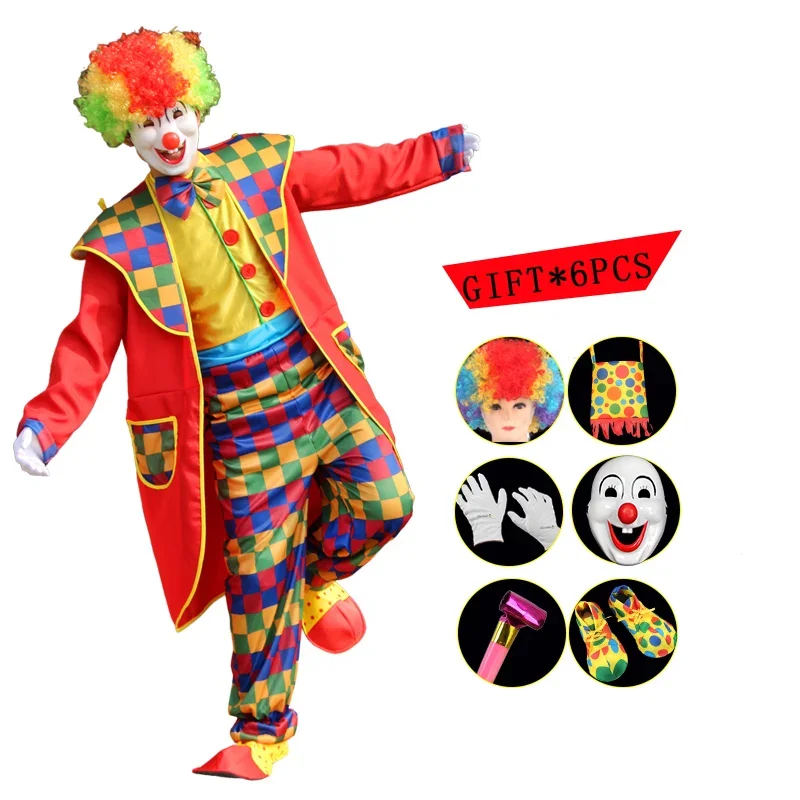 Adult-Style-Clowns-Costume-for-Men-Women-Clothing-Masquerade-Circus ...
